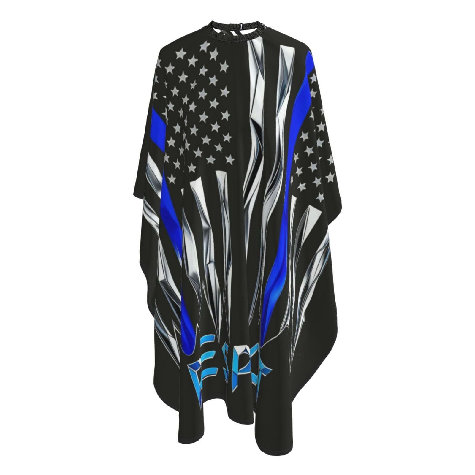 Thin Blue Line Flag Honor Respect Police Barber Cape 66"x55" Salon Hair ...