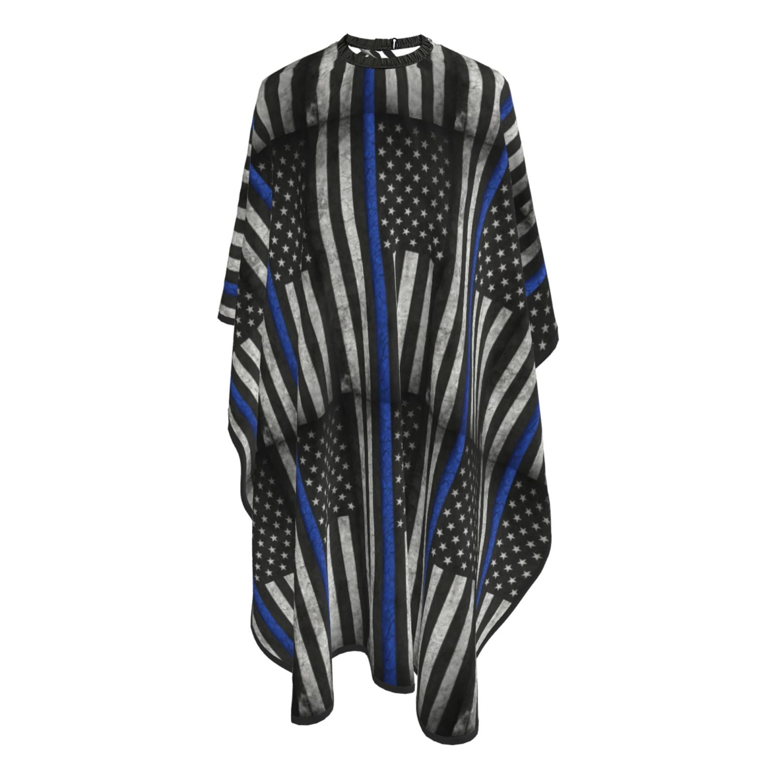 Thin Blue Line Flag Pattern Barber Salon Hair Cutting Cape with ...