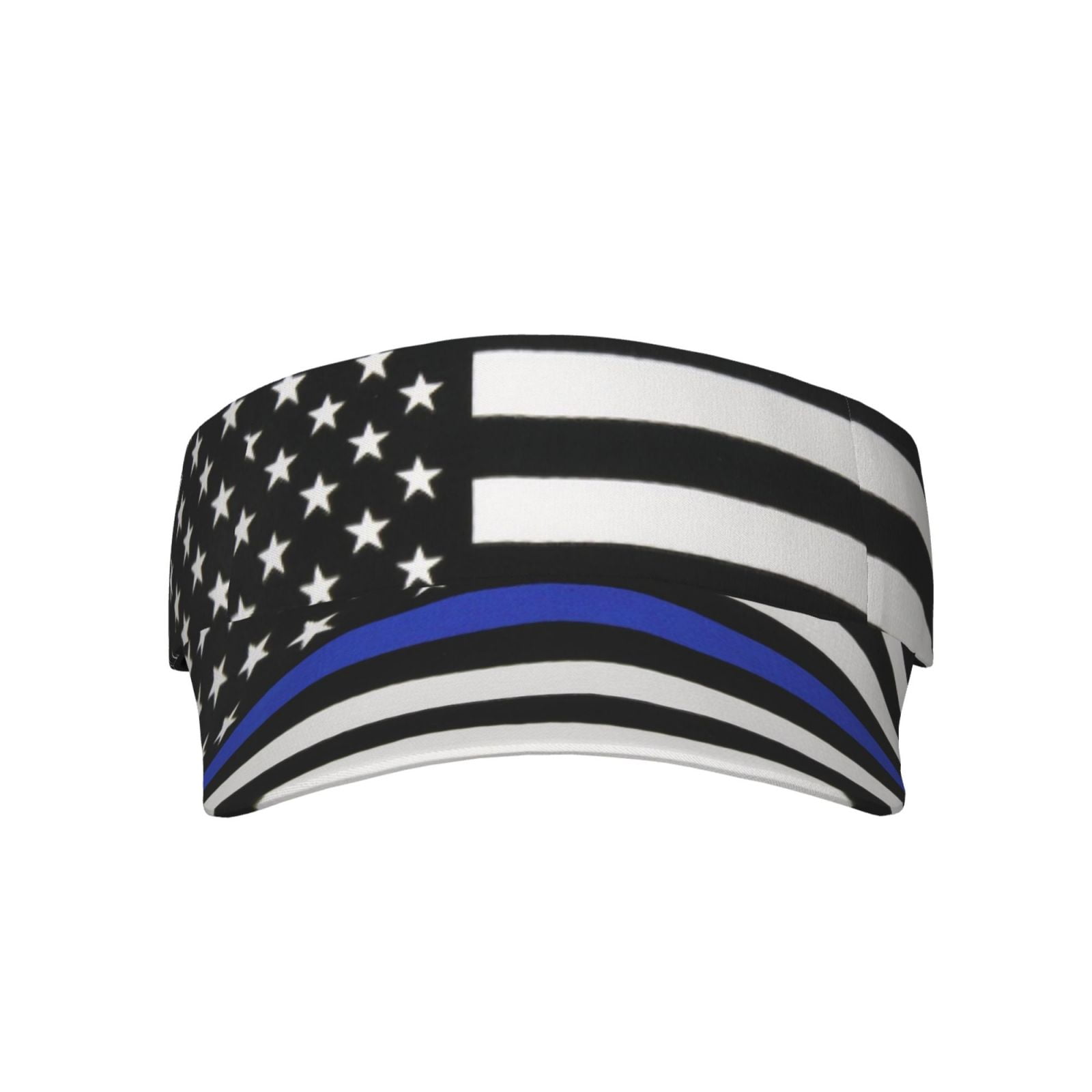 Thin Blue Line Flag Sports Sun Visor Hats Adjustable Sun Visor Caps For ...