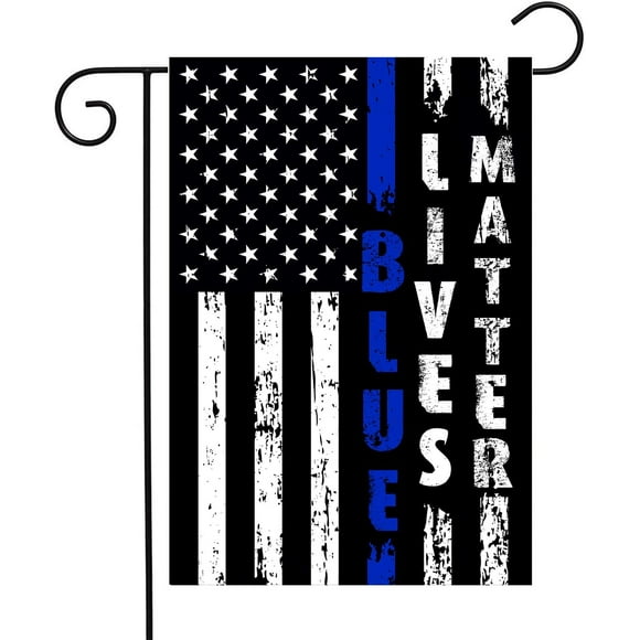 Back The Blue American Flag