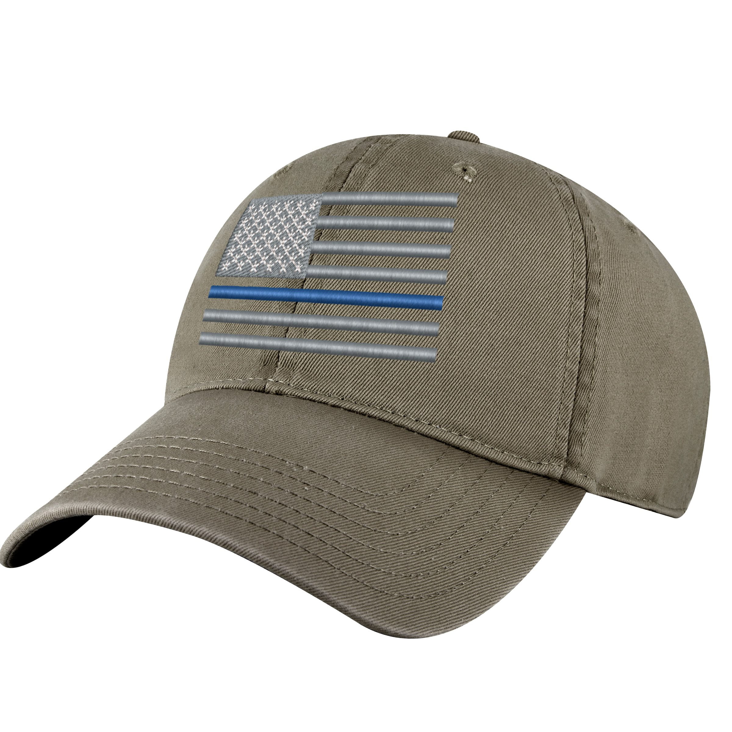 Thin Blue Line Hat – Police Support Cap | Embroidered American Flag ...