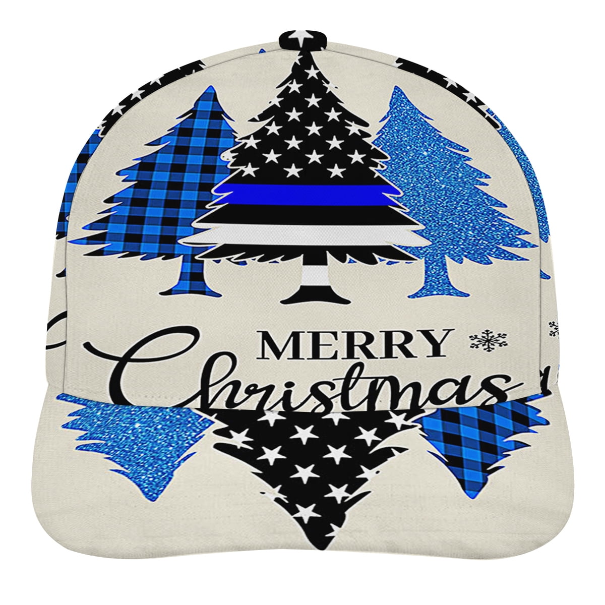 Thin Blue Line Merry ChriStas Police Law Enforcement baseball cap hat ...