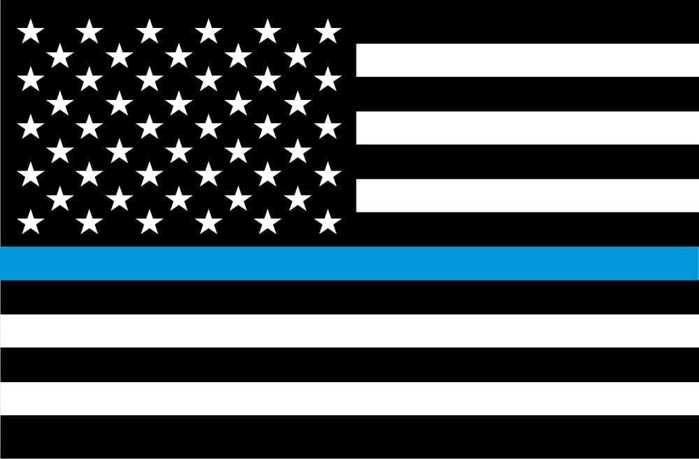 Thin Blue Line Mini Poster - 11" x 17" - Walmart.com