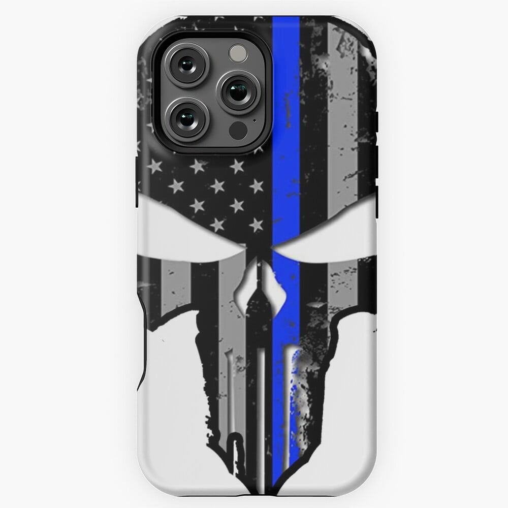 Thin Blue Line Phone Case for iPhone 16 15 14 13 12 11 Pro Max M5905545 ...