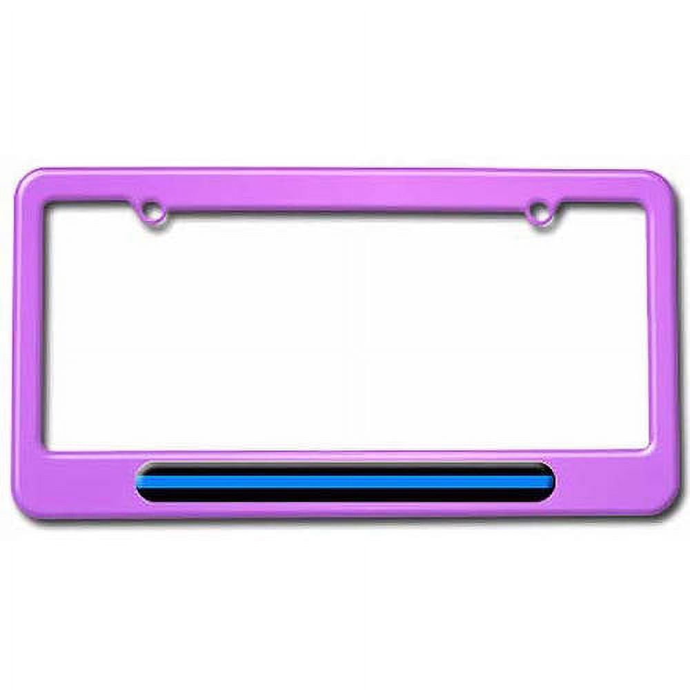 Thin Blue Line, Police License Plate Tag Frame, Multiple Colors ...