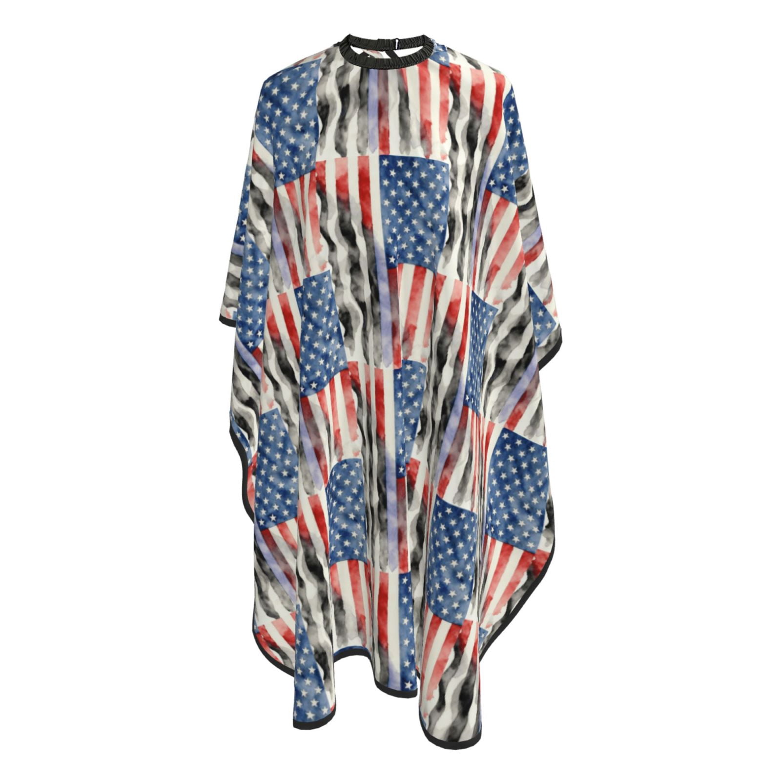 Thin Blue Line Police Officer Flag Barber Cape 66"x55" Salon Hair ...