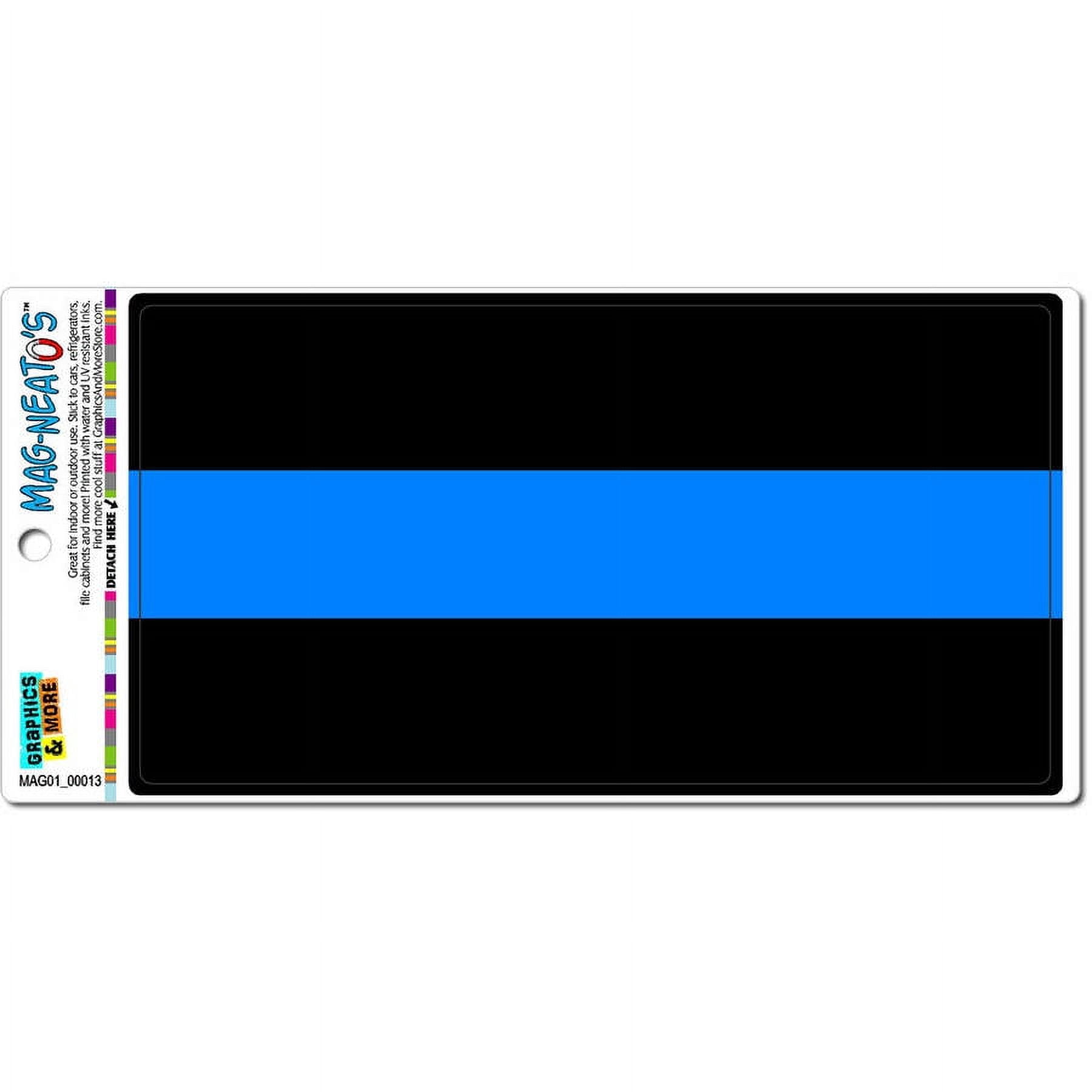 Thin Blue Line Police Officers Automotive Car Refrigerator Locker Vinyl ...