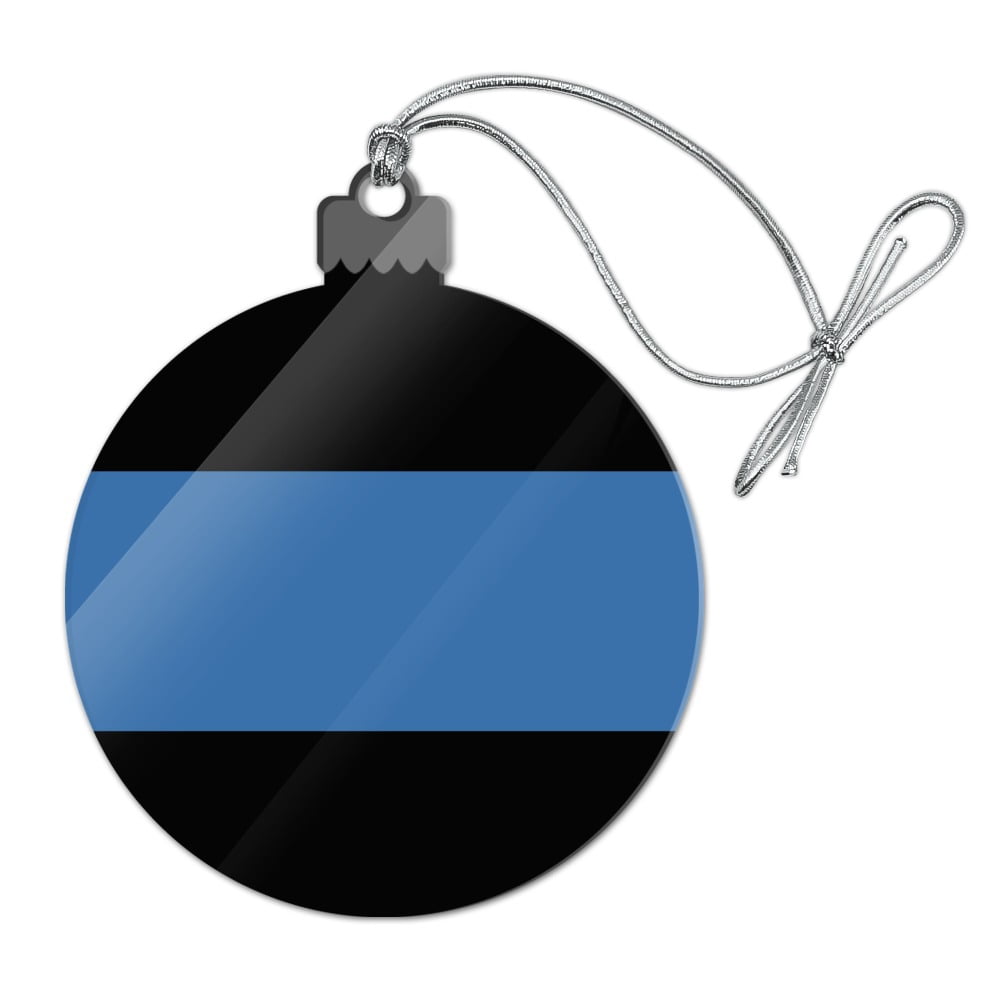 Thin Blue Line Christmas Ornaments