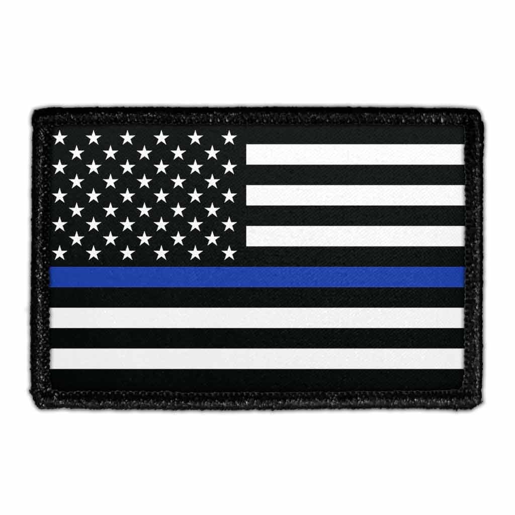 Thin Blue Line Patch - Removable Patch - Walmart.com