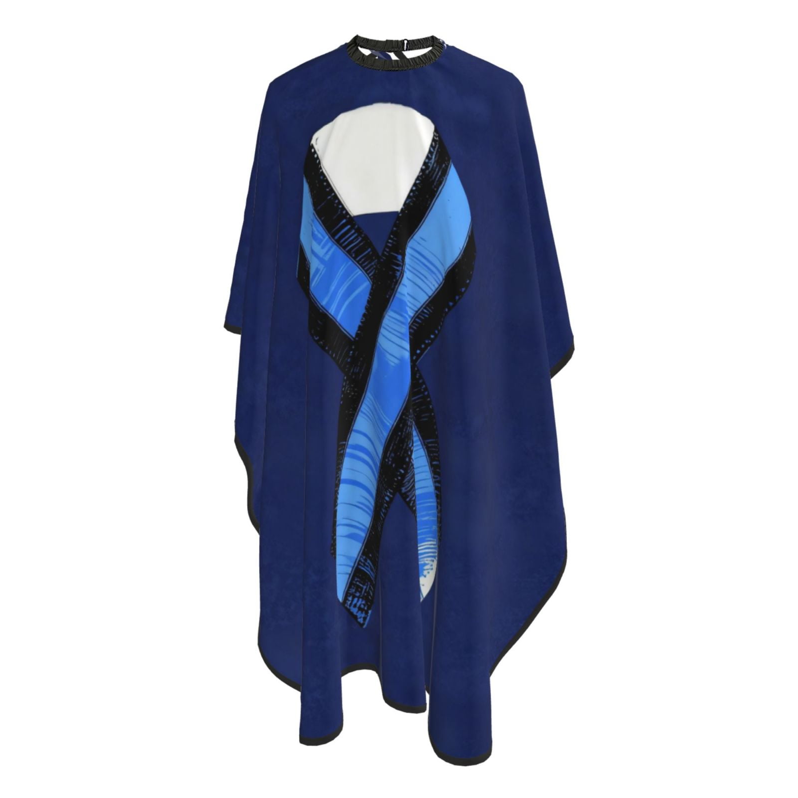 Thin Blue Line Satin Ribbon Hair Cutting Cape 66" x 55" Salon Cape with ...