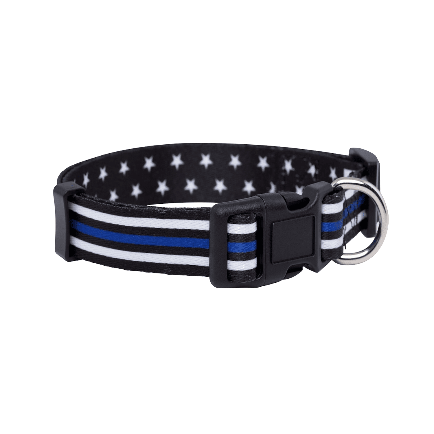 Thin Blue Line Stars Dog Collar - Walmart.com