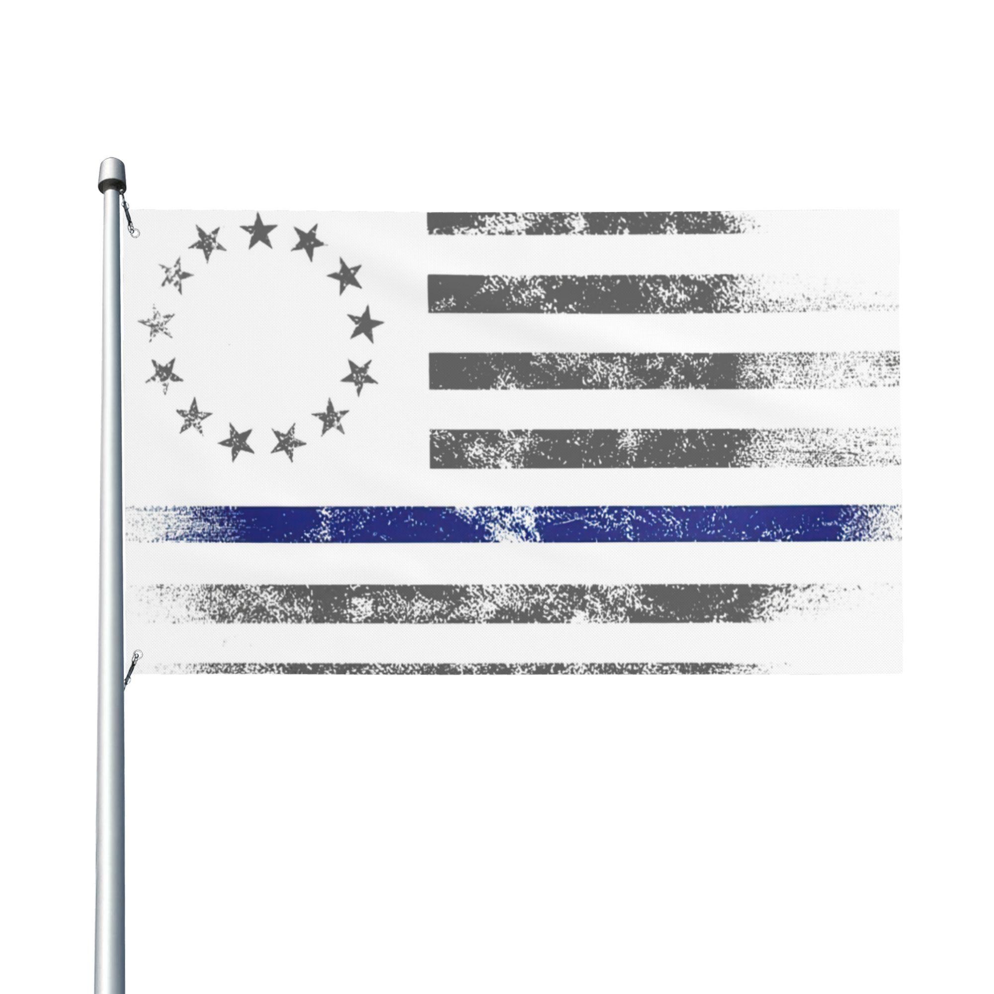 Thin Blue Line Vintage Betsy Ross Flags Garden Home Flag House Flags ...