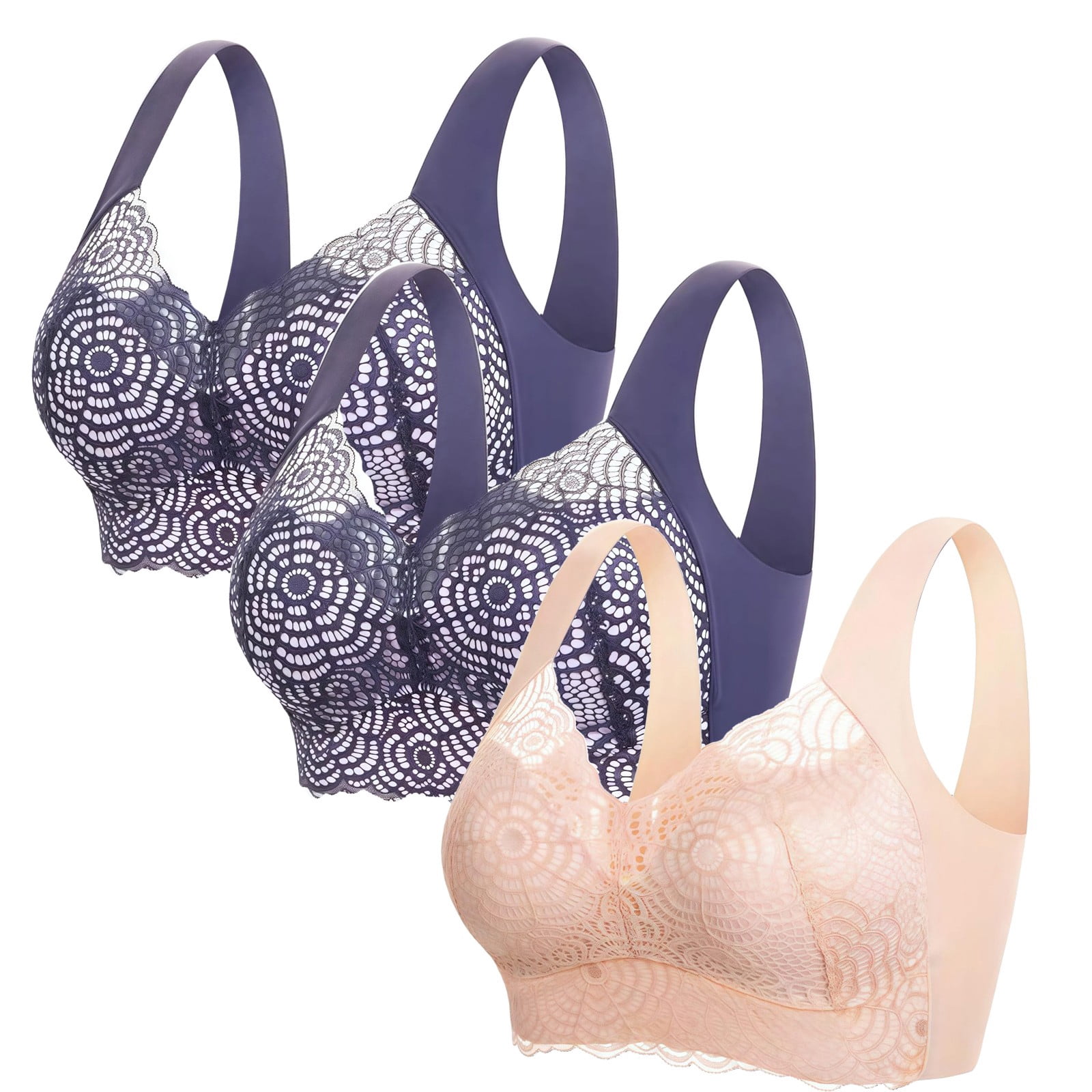 Thin Bras for Women, Audhol Women Comfort Lightweight Wireless Bras ...