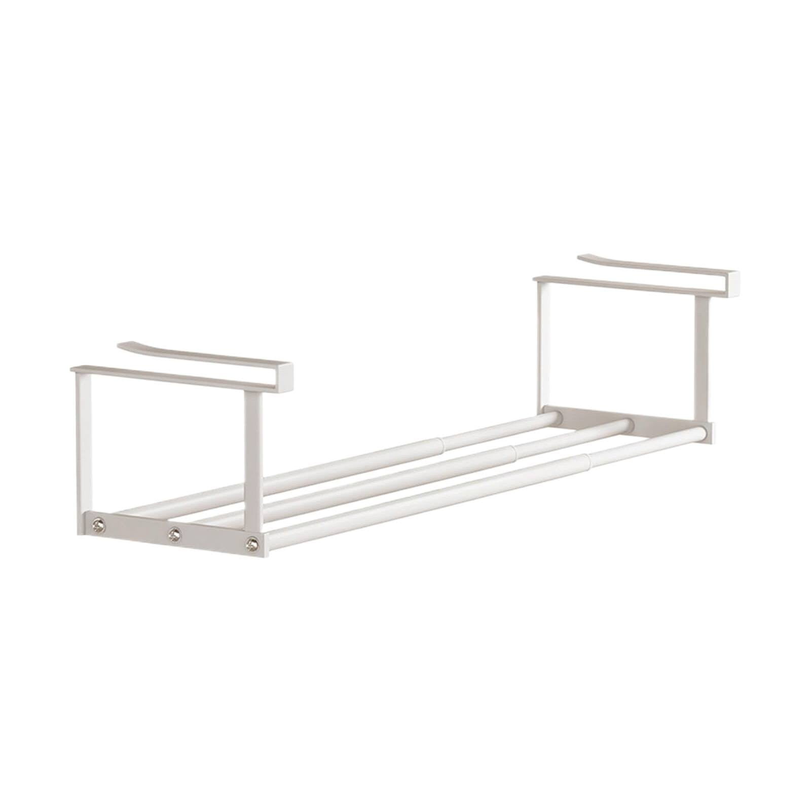 Thin Cabinet Telescopic Rack White [Retractable 41-75cm] Colanlan ...