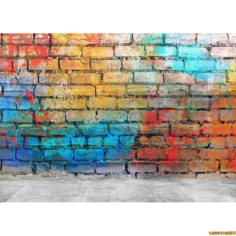 Thin Cloth Antique Brick Wall Photography Backdrops Props Cemt Texture ...