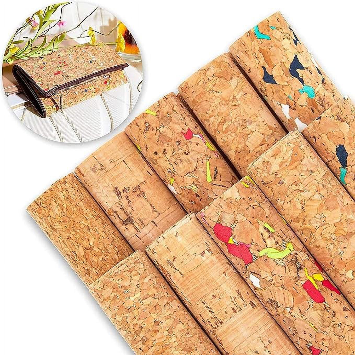 Thin Cork Sheets with Flecks of Color for Crafts (7.75 x 11.7 in, 10 ...