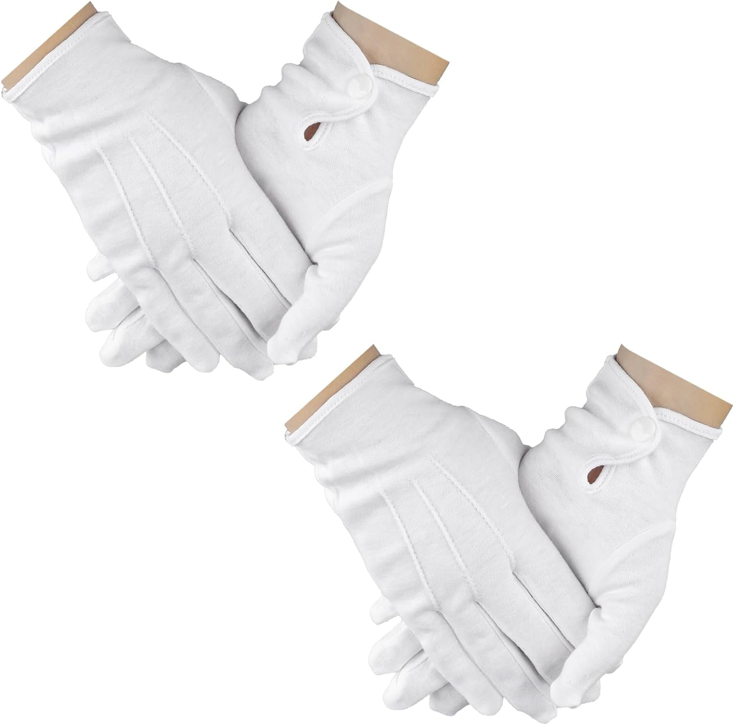 Thin Cotton Gloves for Men Women White Glove Parade Gloves Formal ...