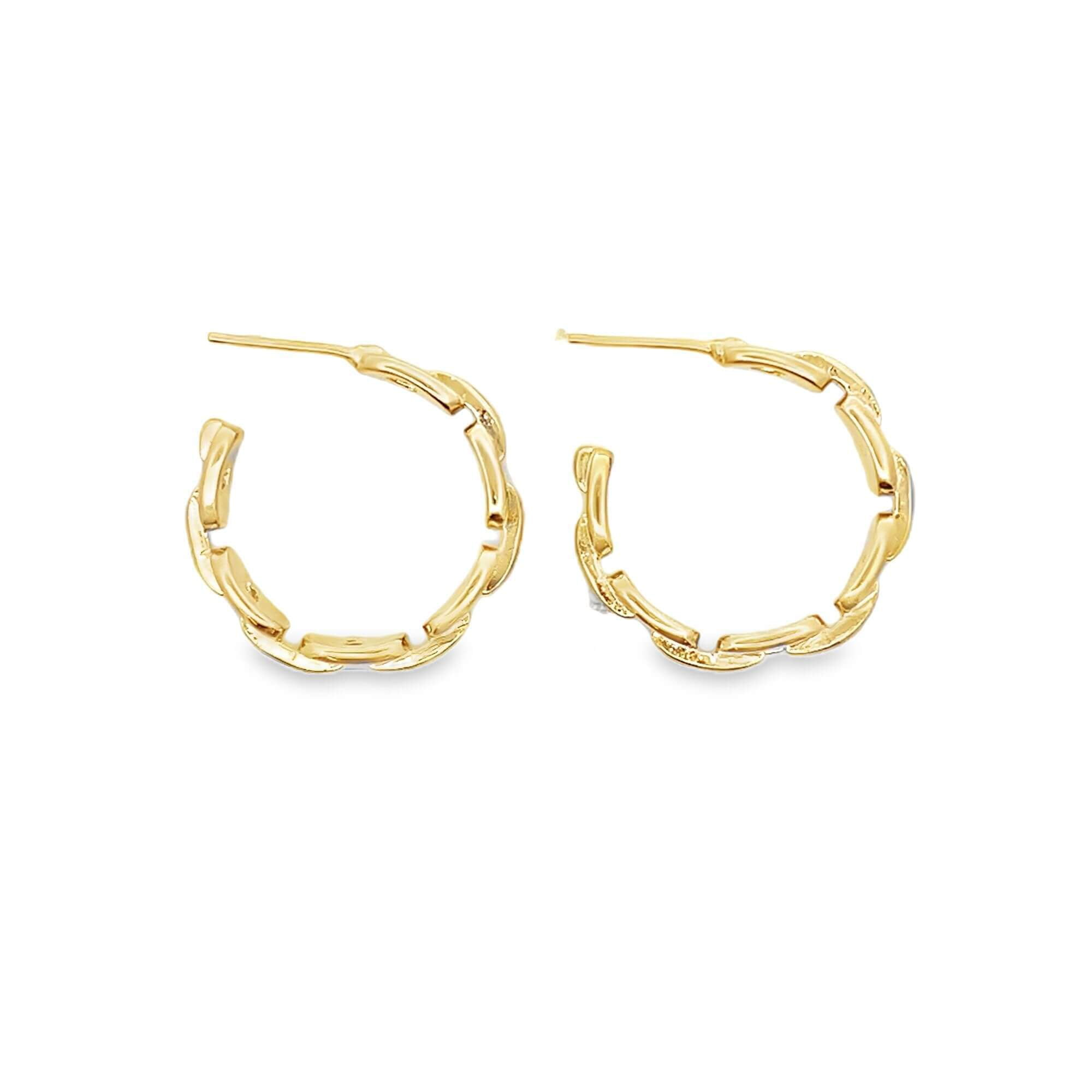 Thin Cuban Link Open Hoops (K163) - Walmart.com