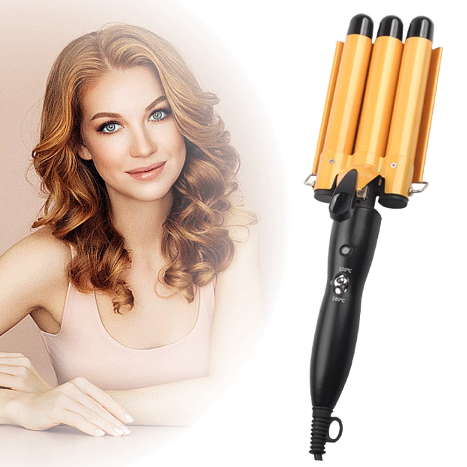 Thin Curling Wand Hot Curling Brush Mens Hair Straightener Comb Cordless Curling Hair Straight