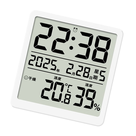 Thin Designs LCD Screen Digital Clock with Multifunctional Display ...