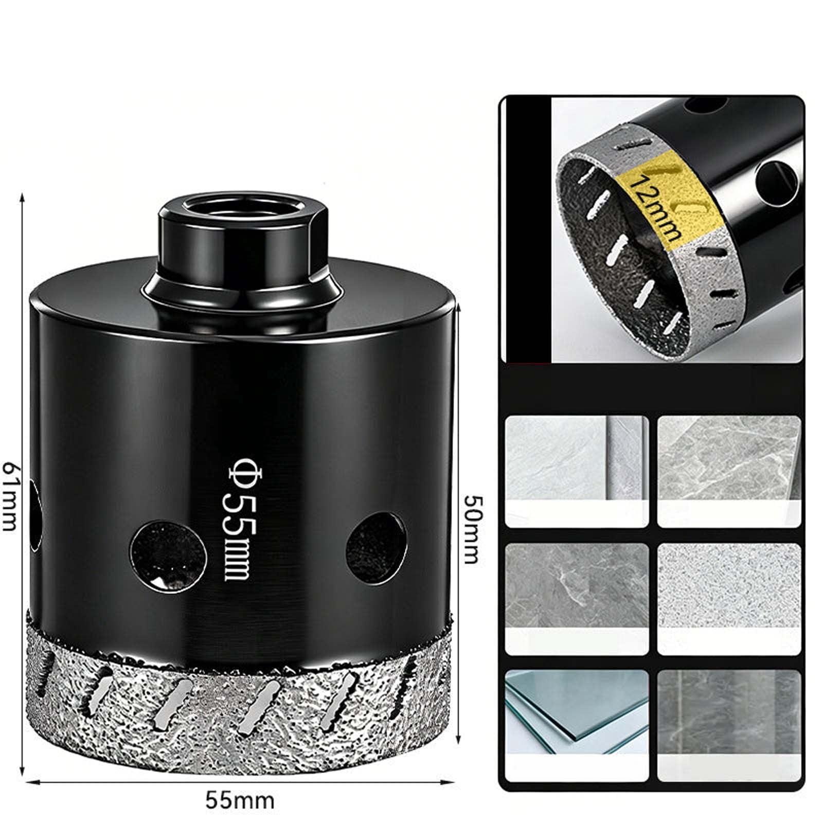 Thin Diamond Hole Saw For Angle Grinder Dry Drilling Ceramic Tile ...