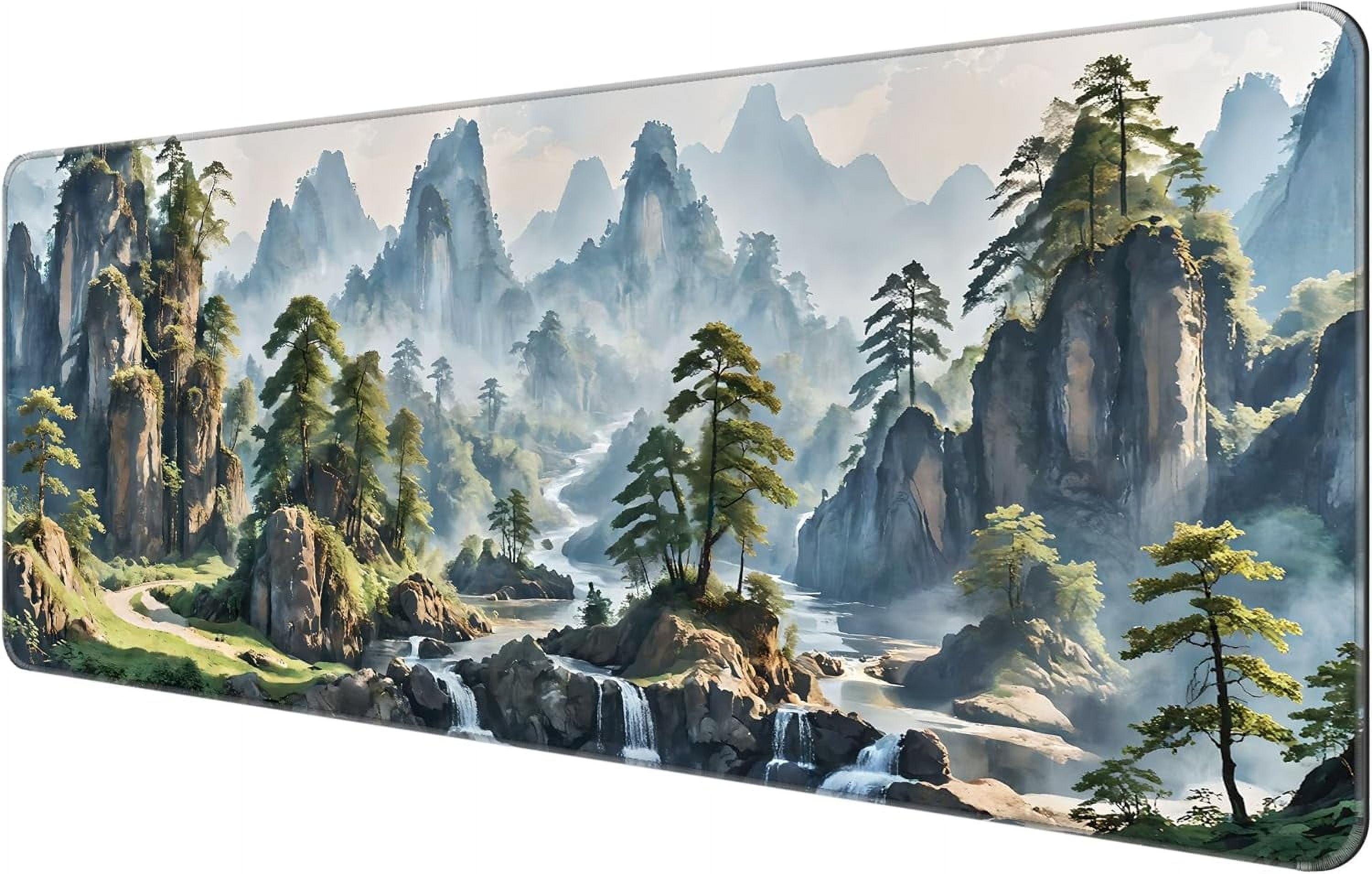 Thin Extended Gaming Mouse Pad （31.5 * 11.8 inch） with Stitched Edges ...