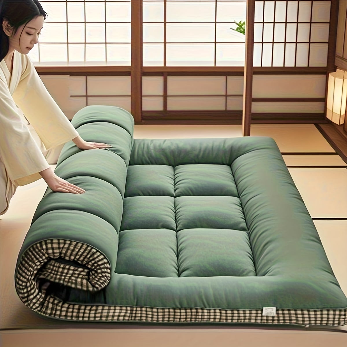 Thin Foldable Futon Mattress Thick Floor Mattress Tatami Sleeping Pad ...