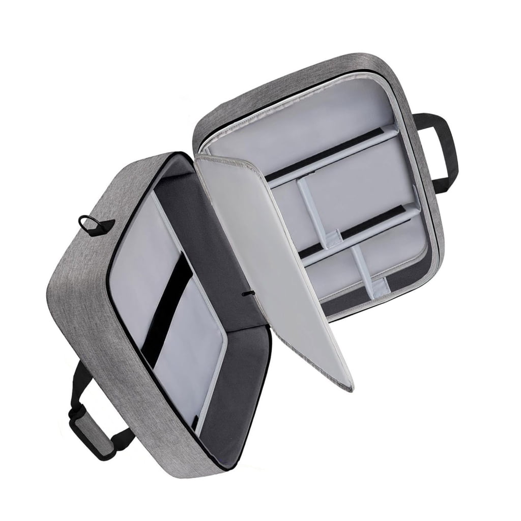 Thin Gear Storage Case With Multiple Compartments And Padded Shoulder ...