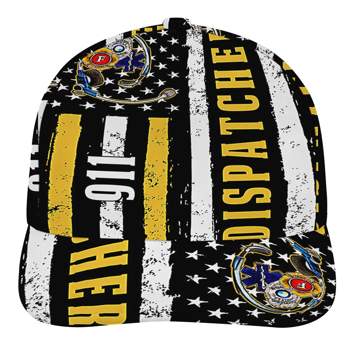 Thin Gold Line 911 Dispatcher baseball cap hat - Walmart.com