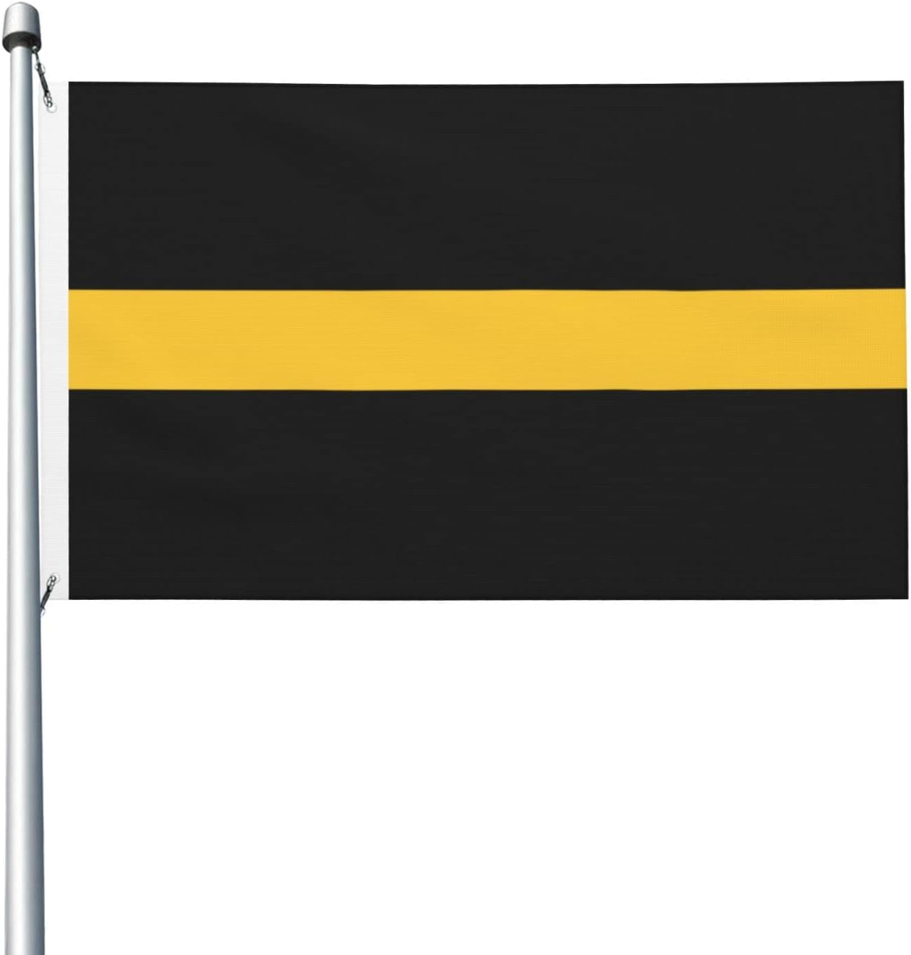 Thin Gold Line Flag 3x5 Ft Banner Outdoor Double-Sided Garden Patio ...