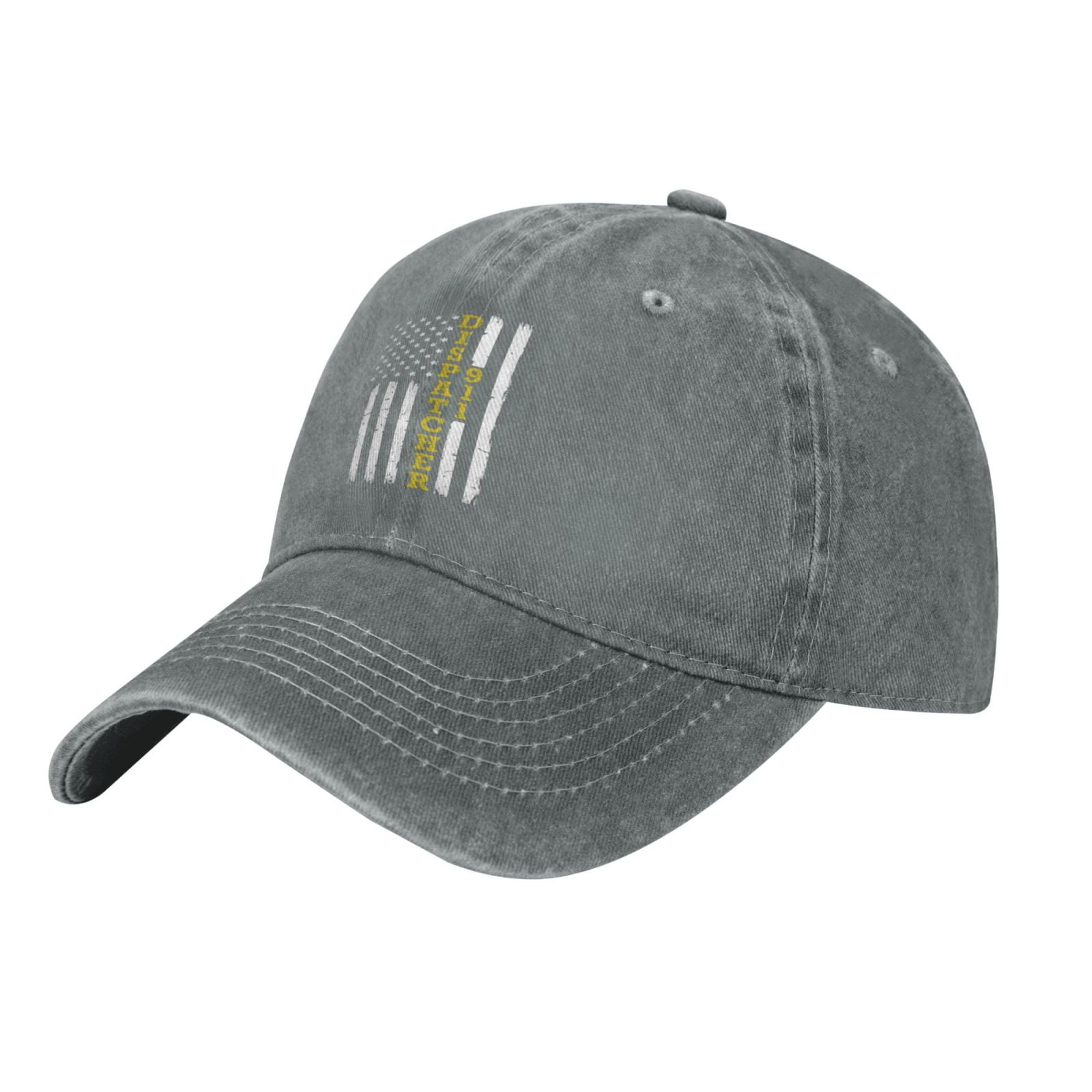 Thin Gold Line Flag 911 Dispatcher Adult Adjustable Classic Washed ...