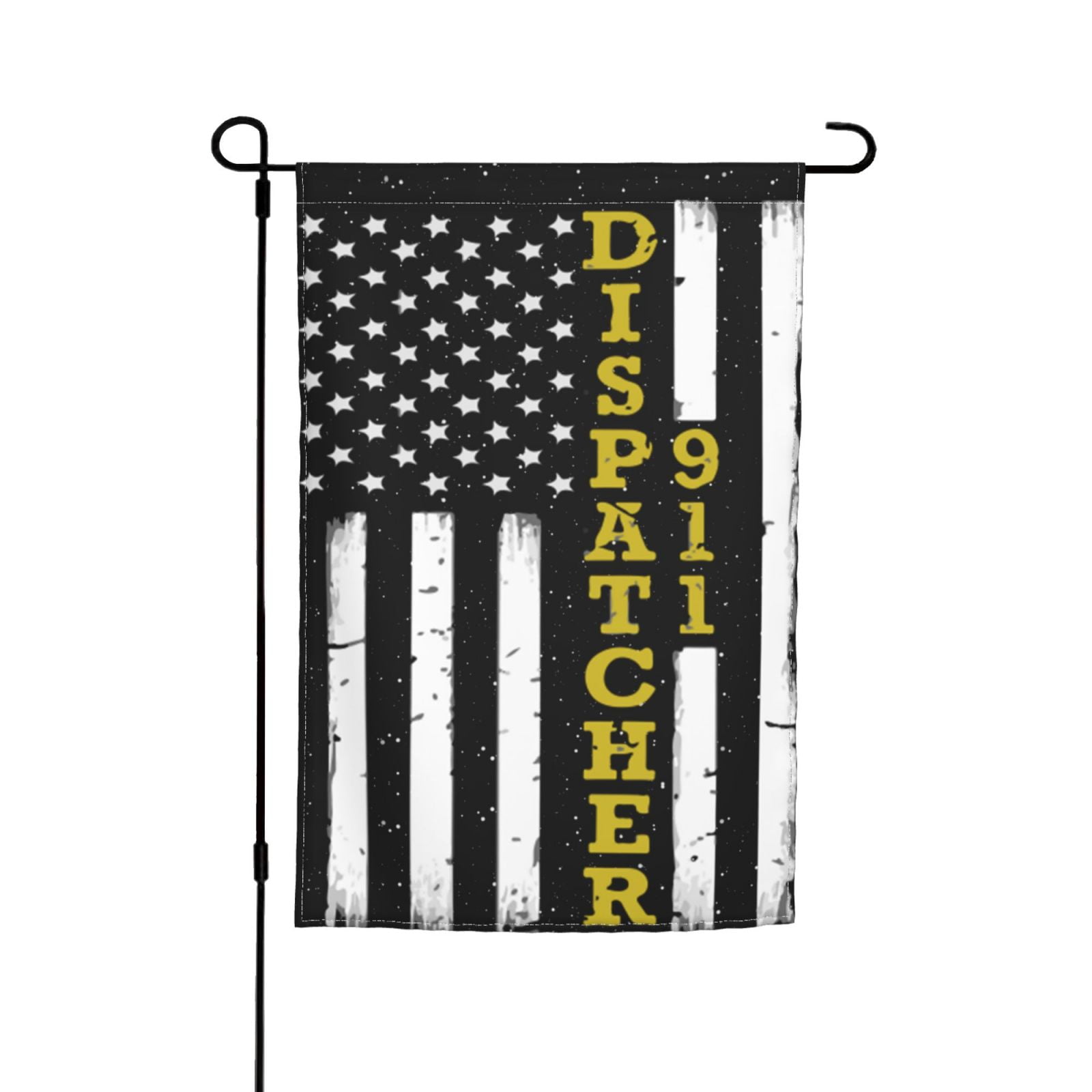 Thin Gold Line Flag 911 Dispatcher Garden Flag 12x18 Inch, Double Sided ...