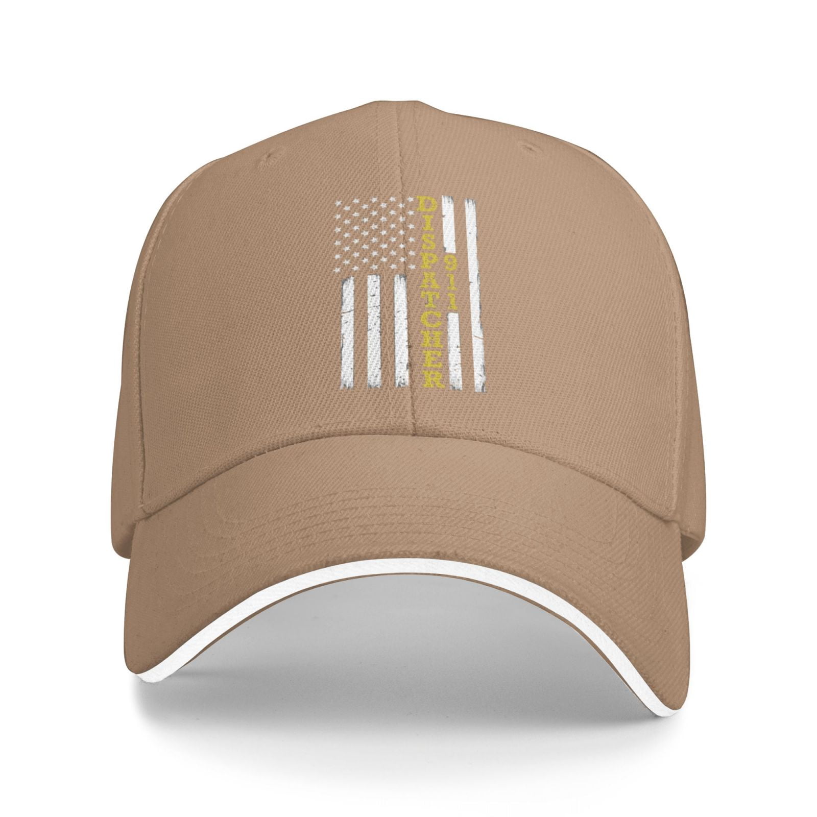 Thin Gold Line Flag 911 Dispatcher Unisex Golf Baseball Cap Adjustable ...