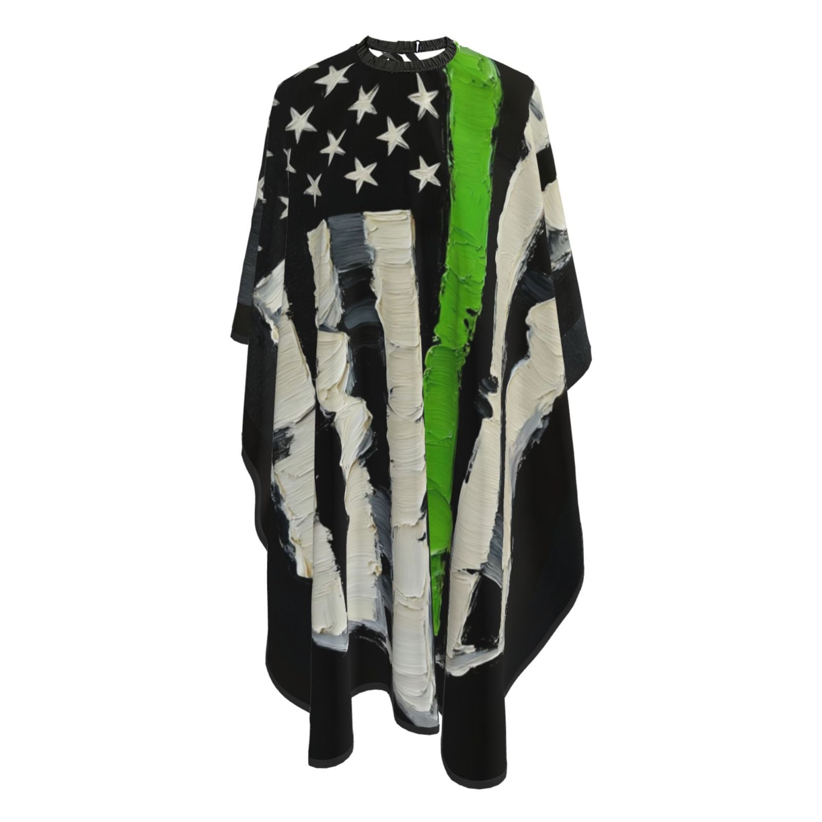 Thin Green Line Flag Art Hair Cutting Cape 66" x 55" Salon Cape with ...