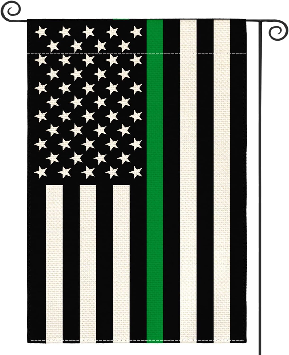 Thin Green Line Military and Conservation Garden Flag 28x40 inch Double ...