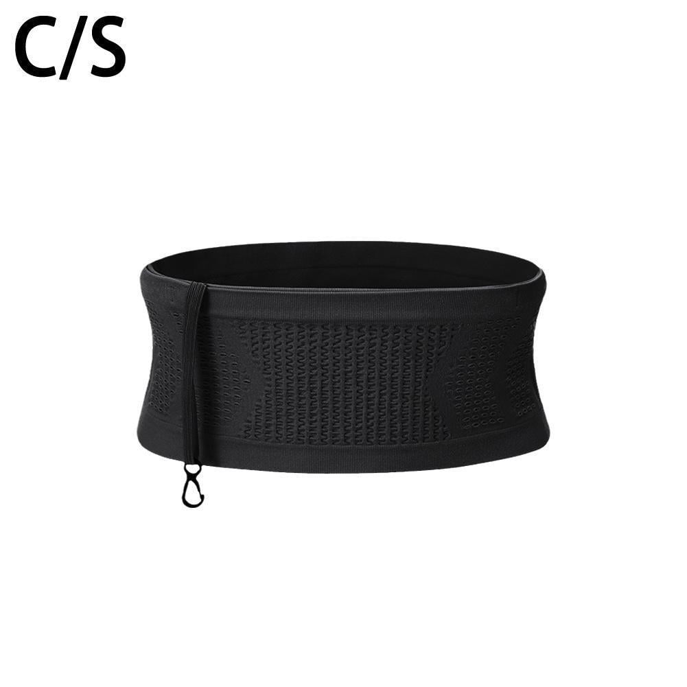 Thin Invisible Running Belt Fanny Pack with 4 Pockets, Spandex Nylon ...