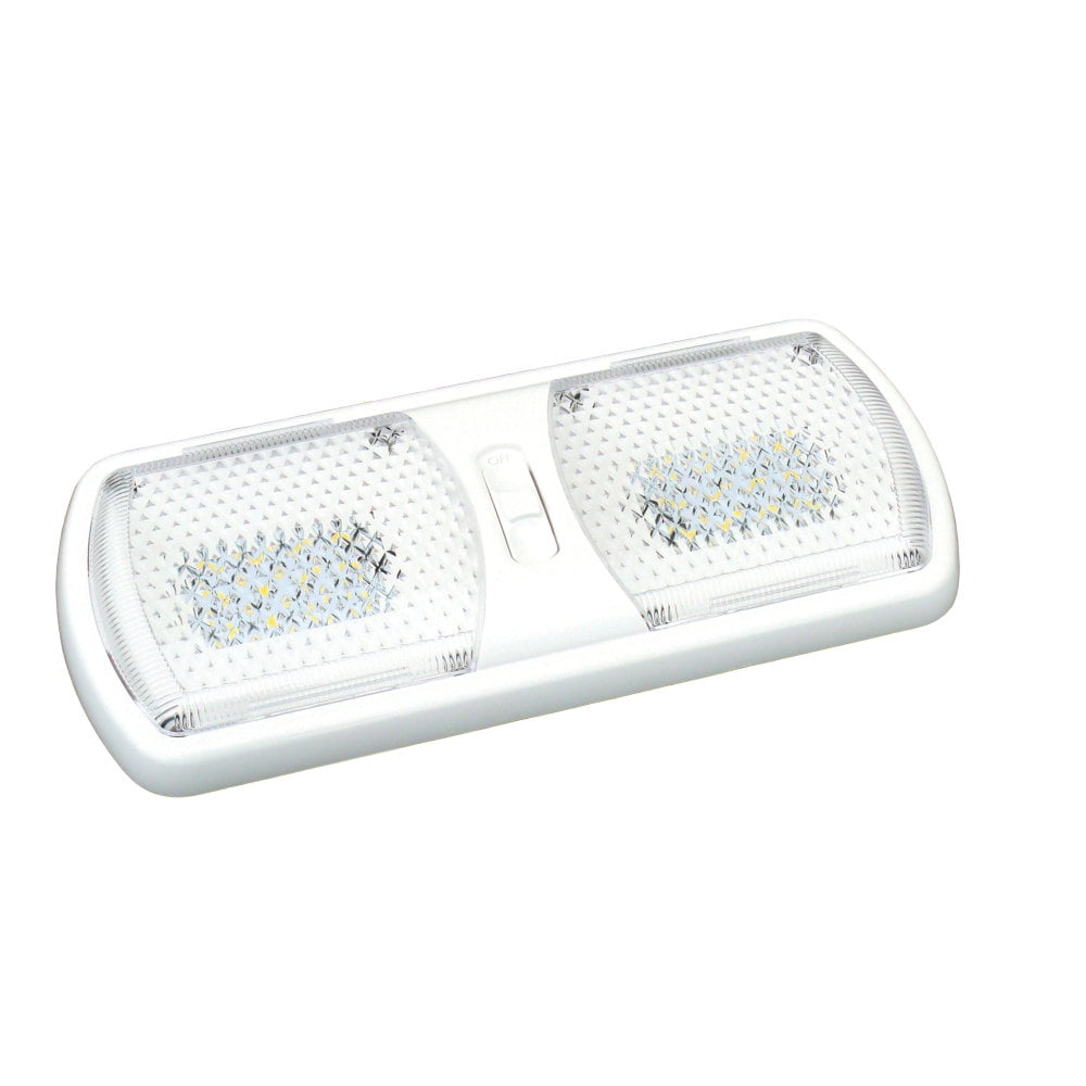 Thin-Lite LED312-1 Cool White Dual LED Interior RV Dome Light Fixture ...