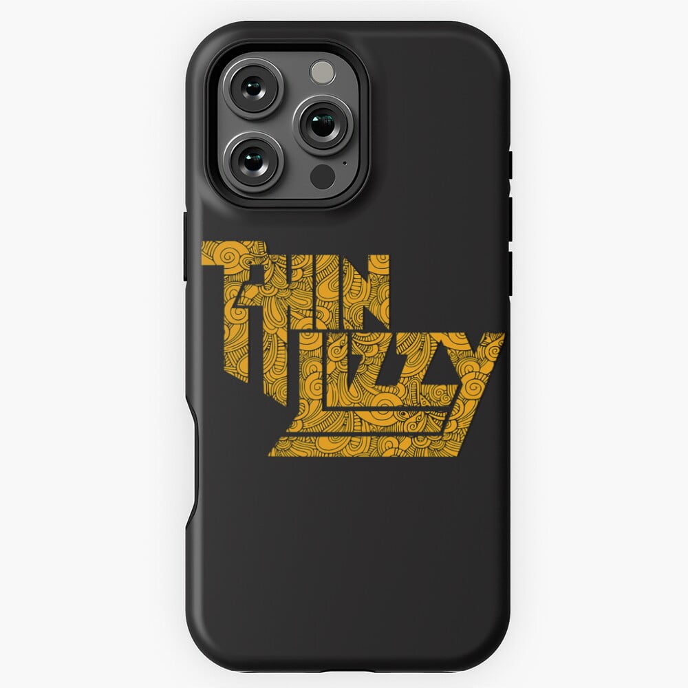 Thin Lizzy Band Logo Text Phone Case for iPhone 16 15 14 13 12 11 Pro ...