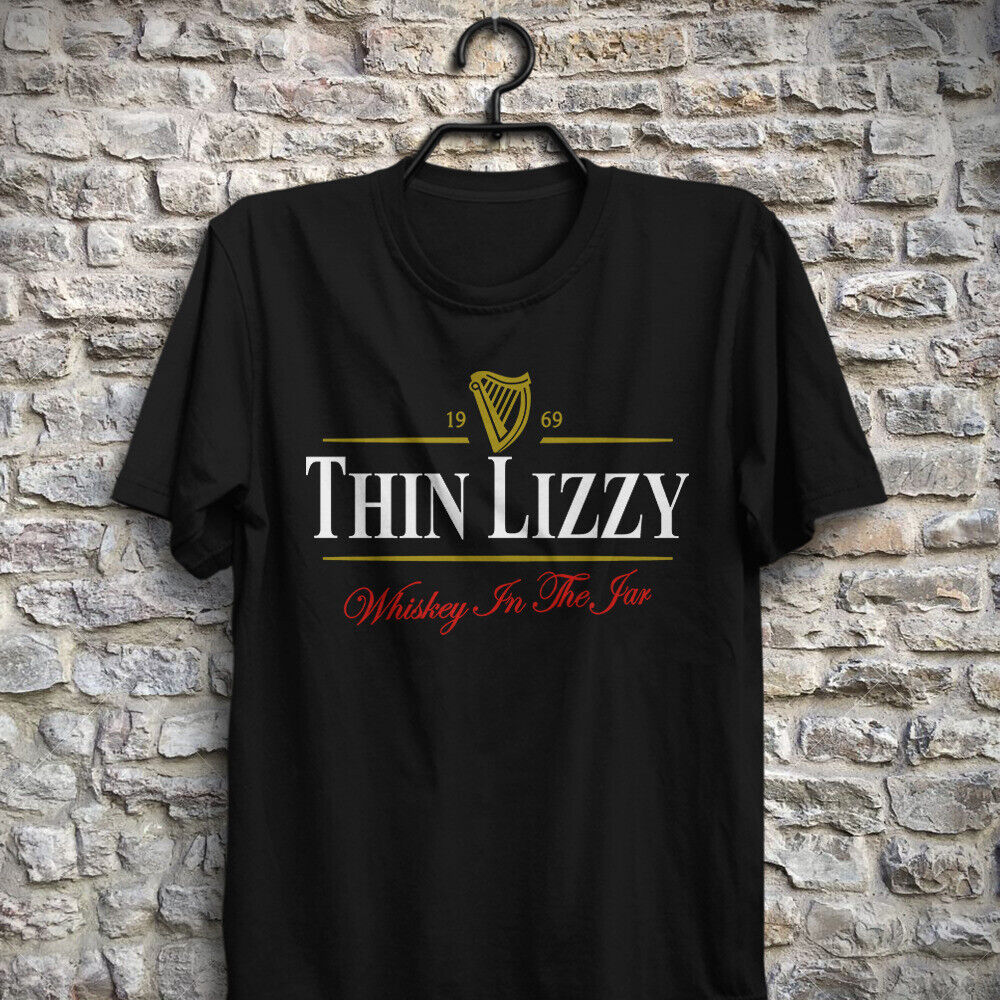 Thin Lizzy Band Whiskey in the Jar Song 1969 T-Shirt Scott Gorham ...