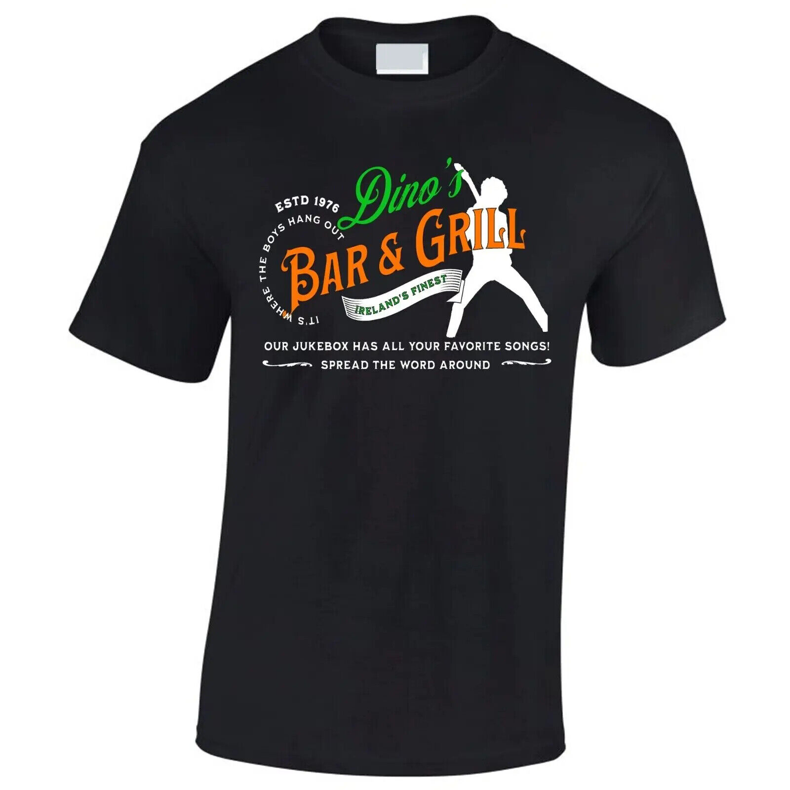 Thin Lizzy Inspired T-Shirt Phil Lynott Dino's Bar and Grill Dtg ...