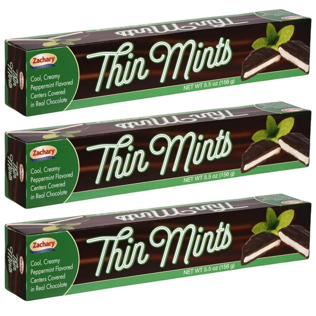 Thin Mints 5.5oz Cool Creamy Peppermint Dark Chocolate Flavored Candy ...