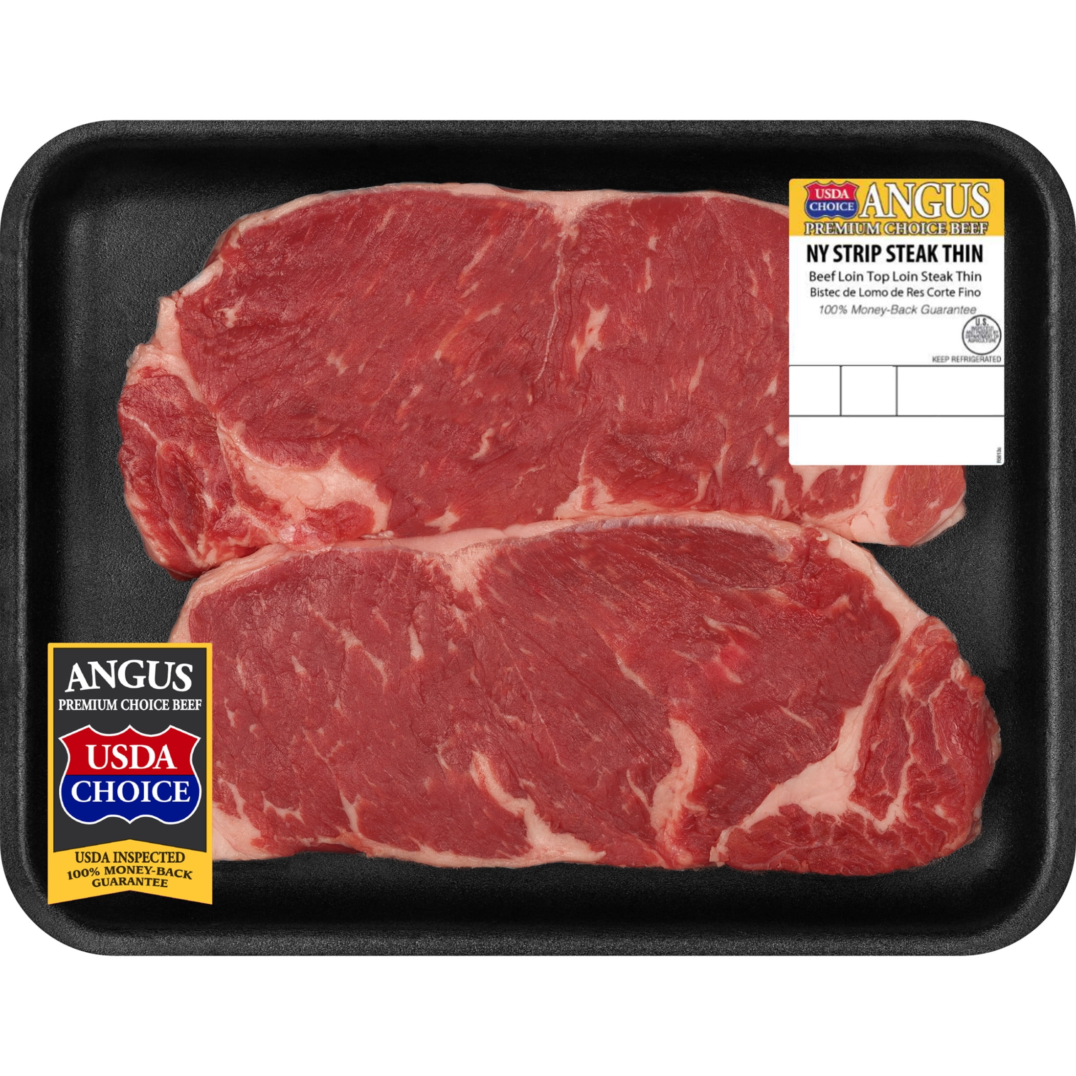 Angus NY Strip Steak | Beef processing for retail - Walmart Business ...