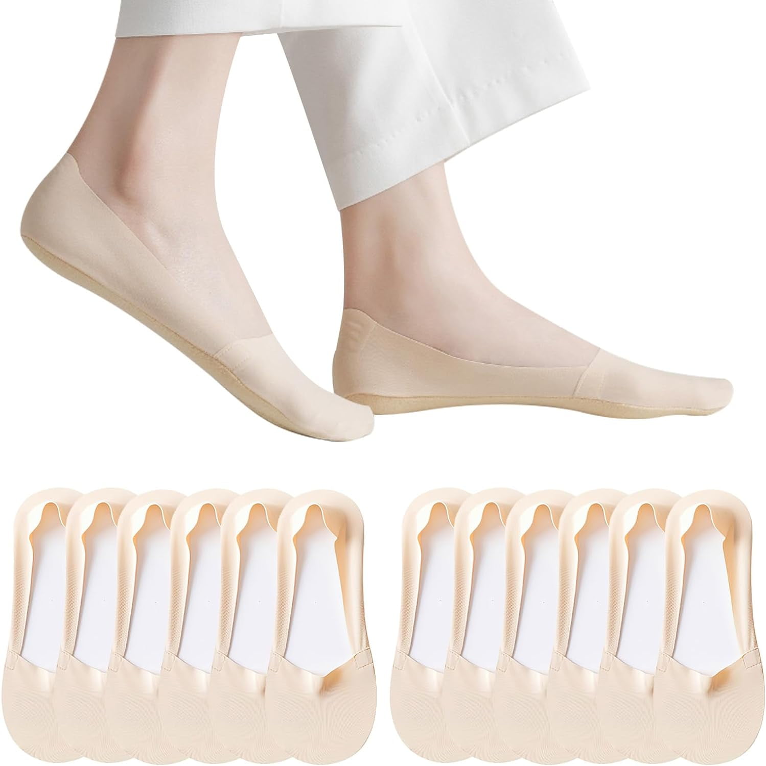 Thin No Show Socks Low Cut Liner - Walmart.com