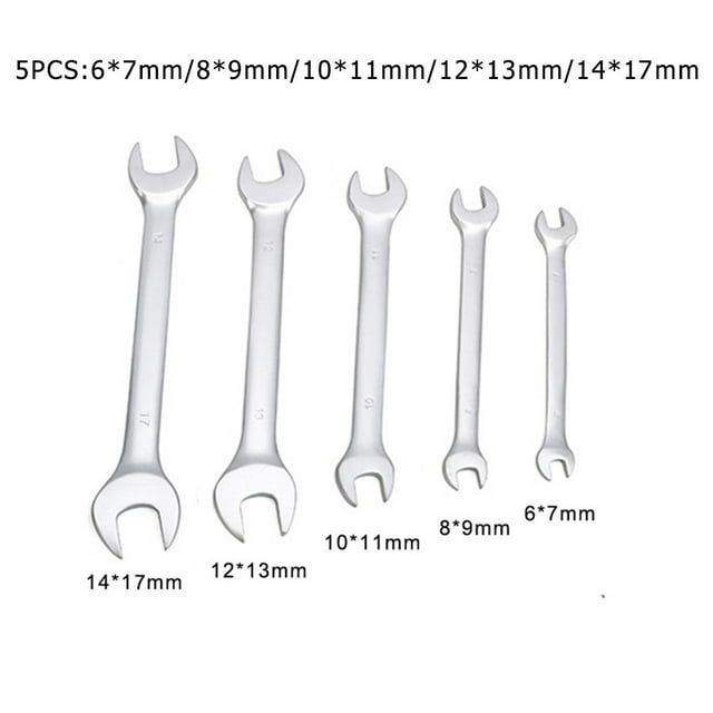 Thin Open End Wrench Set Ultra-thin Flat Wrench Tool for Plumbing Tubin ...