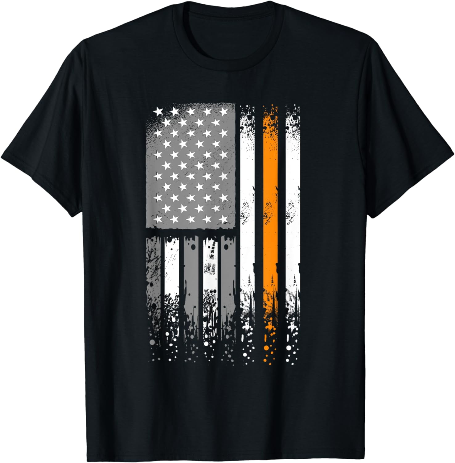 Thin Orange Line US Flag- Search And Rescue Team SAR T-Shirt - Walmart.com