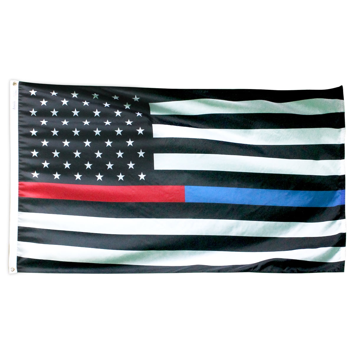 Thin Red & Blue Line American Flag 3ft x 5ft Nylon - Walmart.com