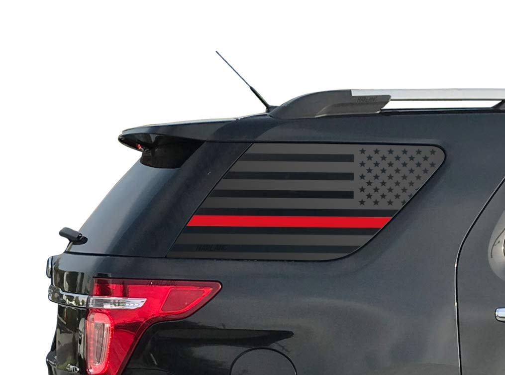 Thin Red Line American Flag Decals For Ford Explorer 2011-2019 5th ...