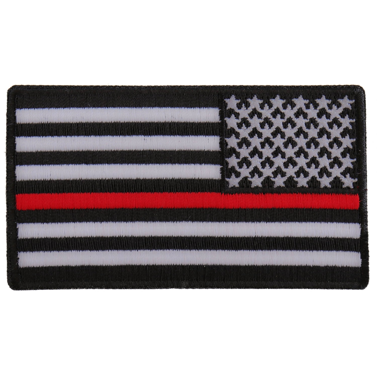 Thin Red Line American Flag Reversed Patch - Walmart.com
