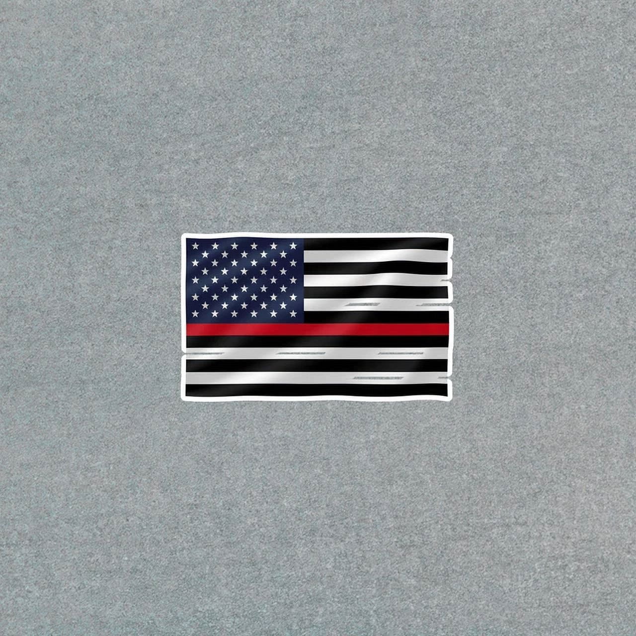 Thin Red Line American Flag Sticker - Usa Patriotic Decal For Cars ...