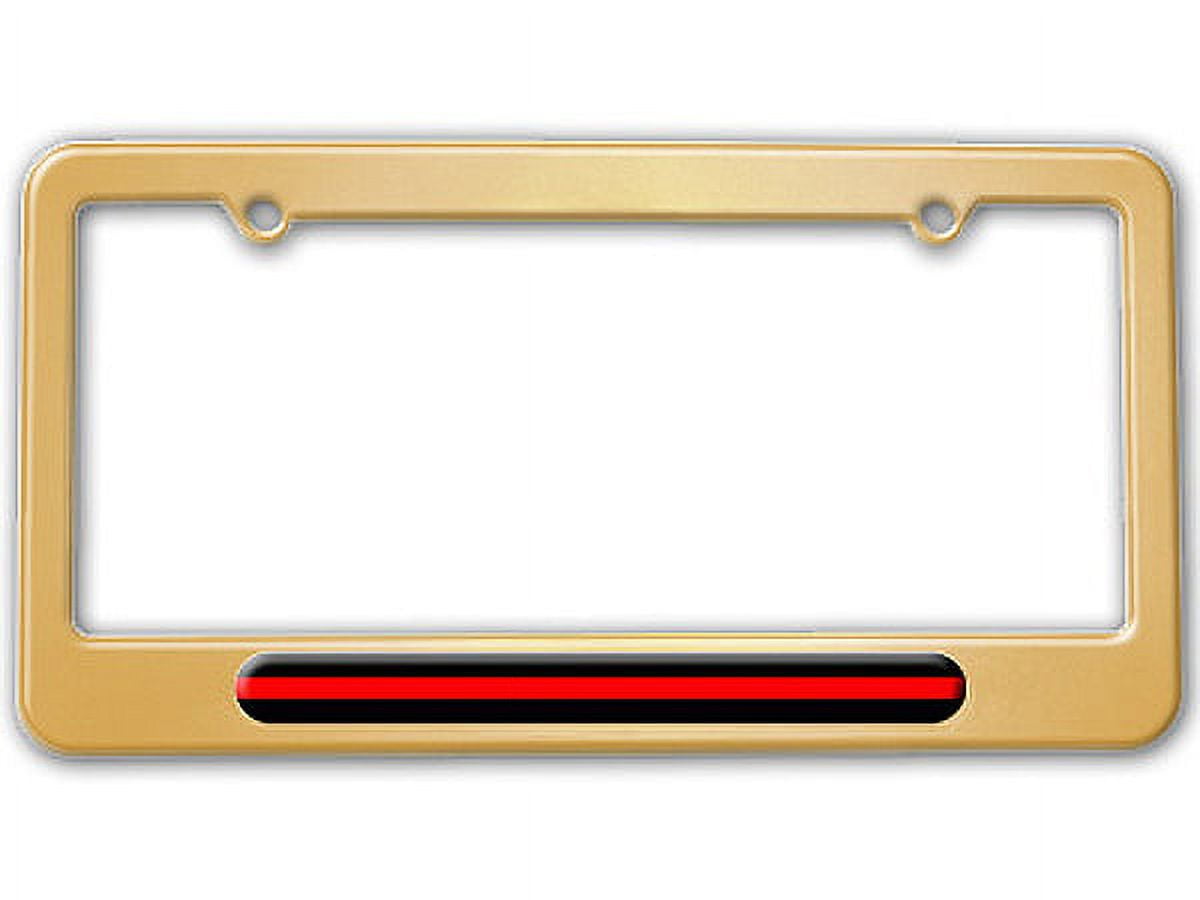 Thin Red Line - Firefighter Firemen License Plate Frame - Walmart.com